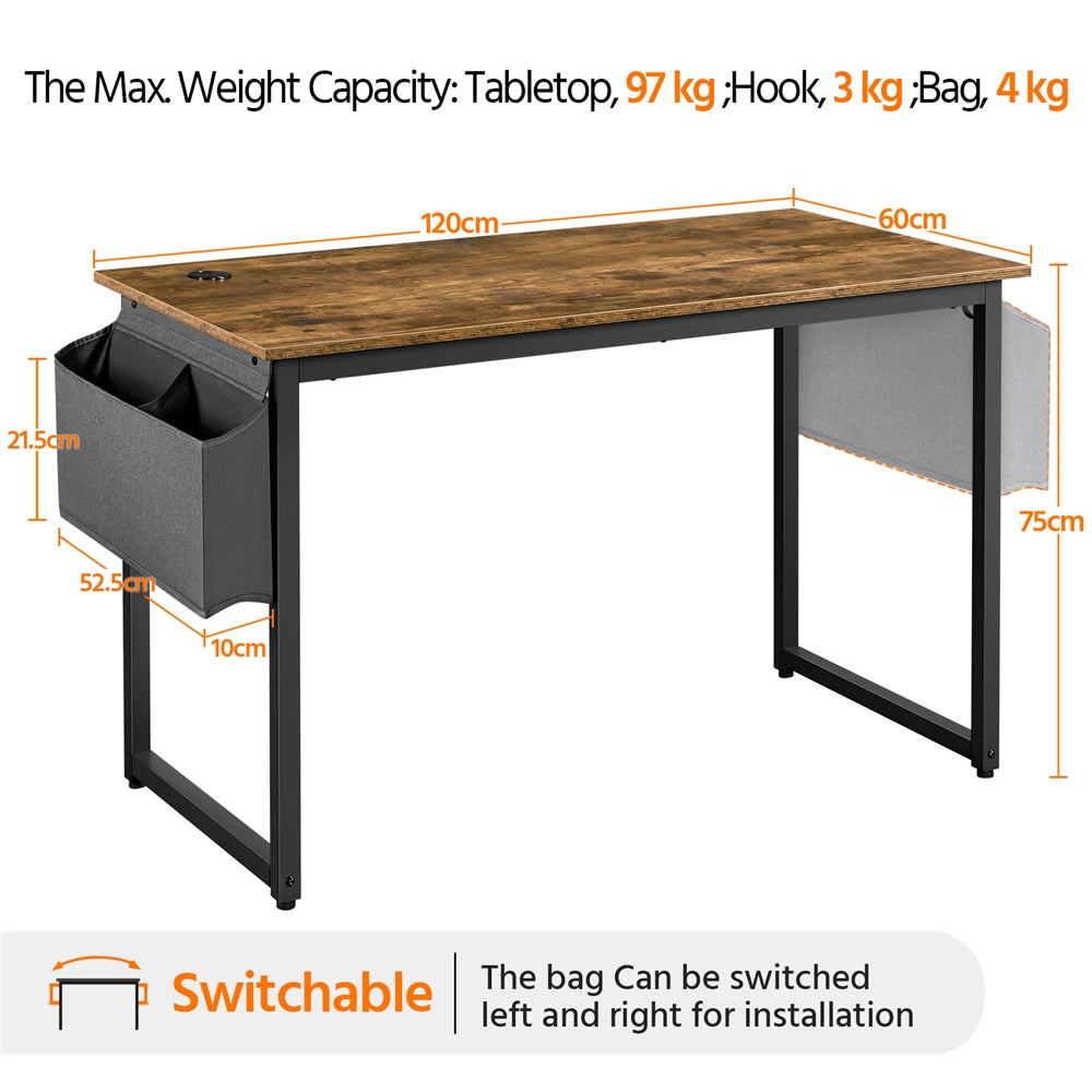 47” Wide Computer Desk – yaheestore